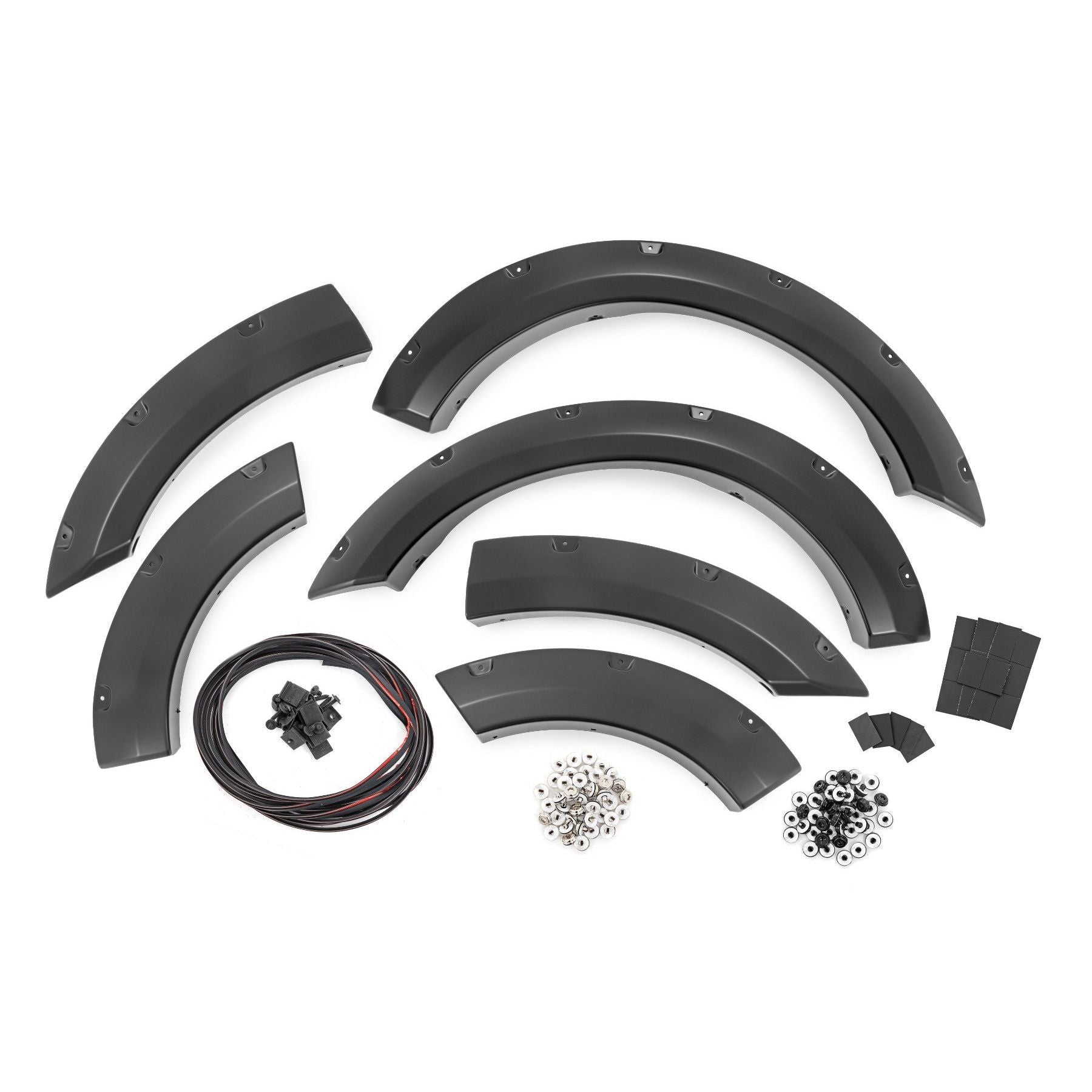 ROUGH COUNTRY Pocket Fender Flares | JS Iconic Silver | Ford Bronco Sp ...